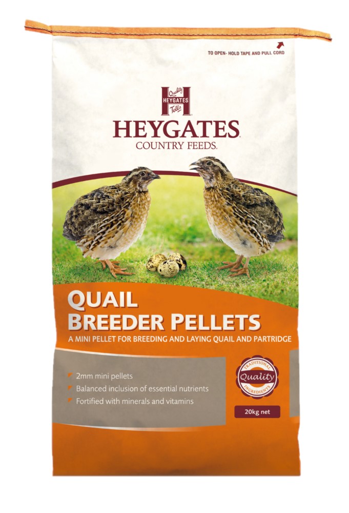 Heygates Quail & Partridge Layer/Breeder Pellets 2.2mm - Howsam's Mill