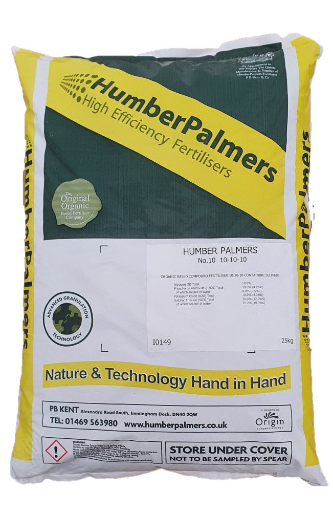 Humber Palmers No 10 Fertiliser 25kgs - Howsam's Mill